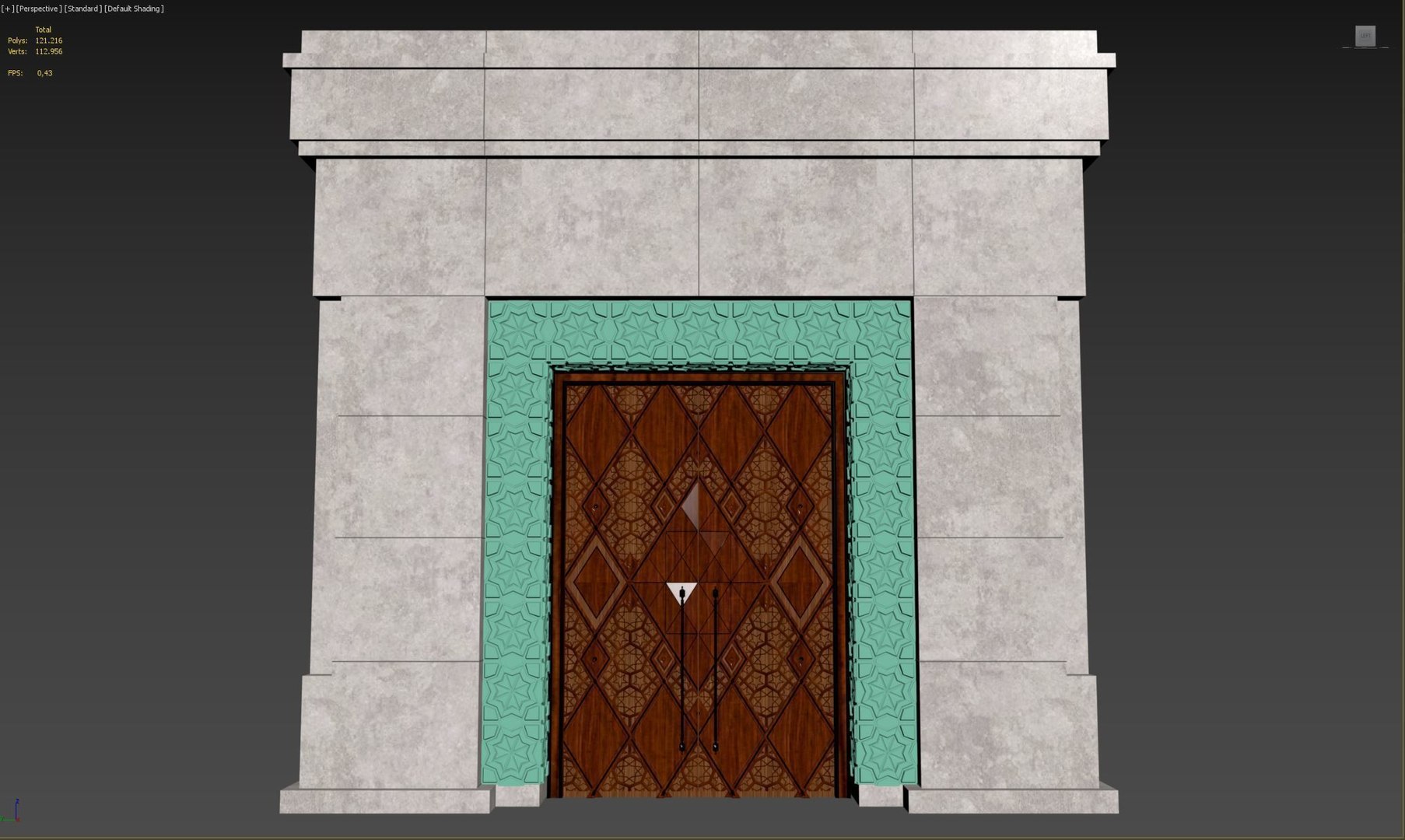 3D Oriental Gate Model - TurboSquid 2181992