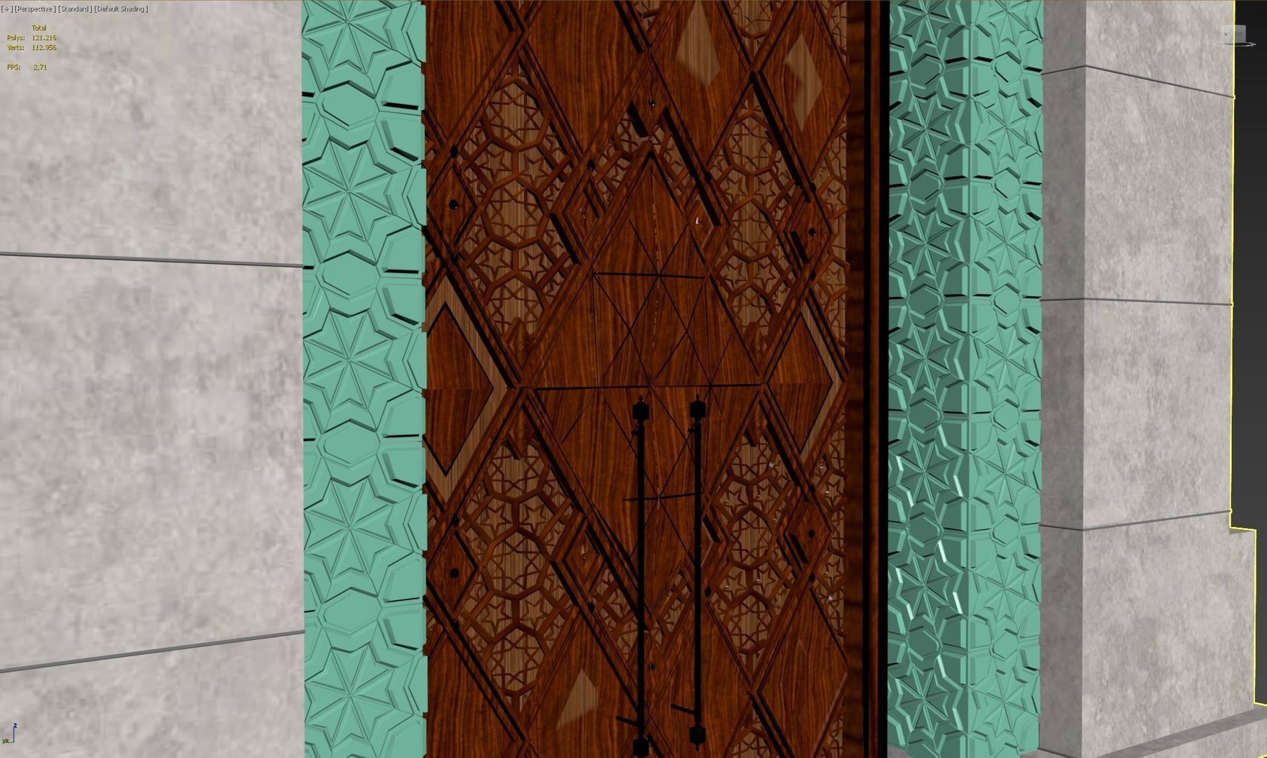 3D Oriental Gate Model - TurboSquid 2181992