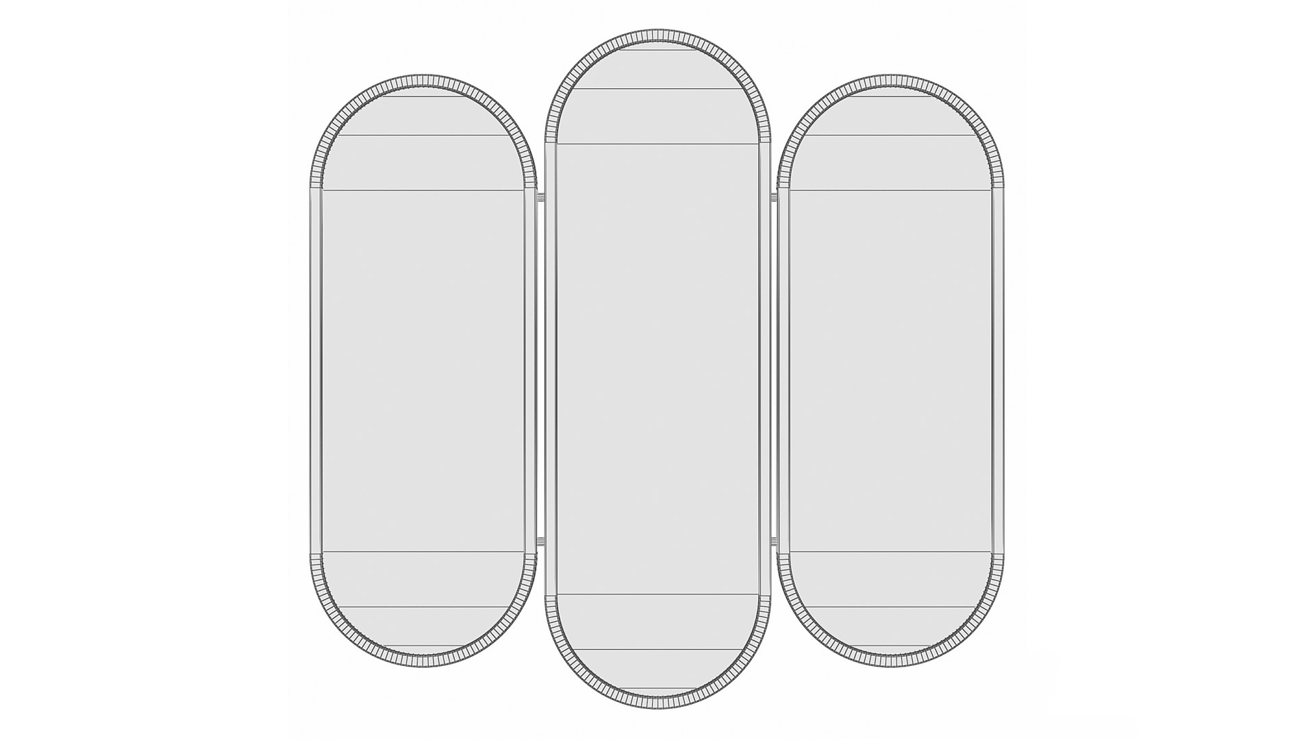 3D Model Mirror In A Metal Frame GZ-M1069 - TurboSquid 2022583