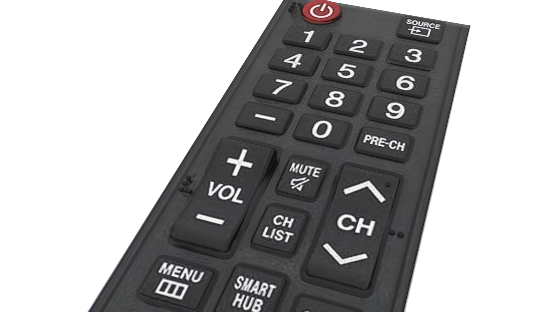 Samsung TV Remote Control 3D model - TurboSquid 1753551