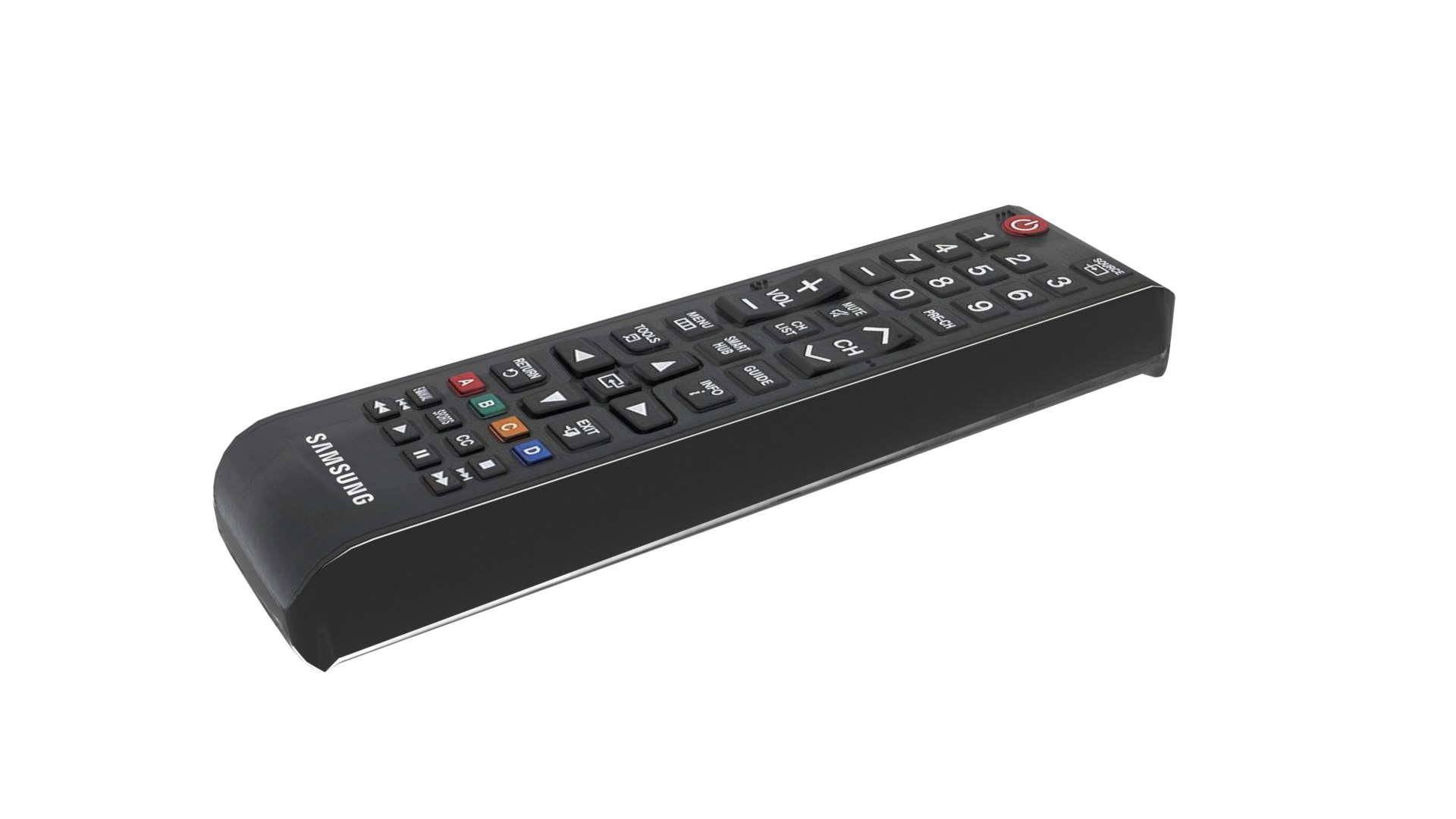 Samsung TV Remote Control 3D Model - TurboSquid 1753551