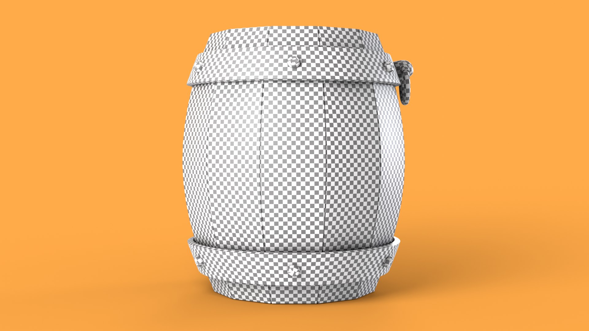 STYLIZED WOODEN BARREL model - TurboSquid 1825776