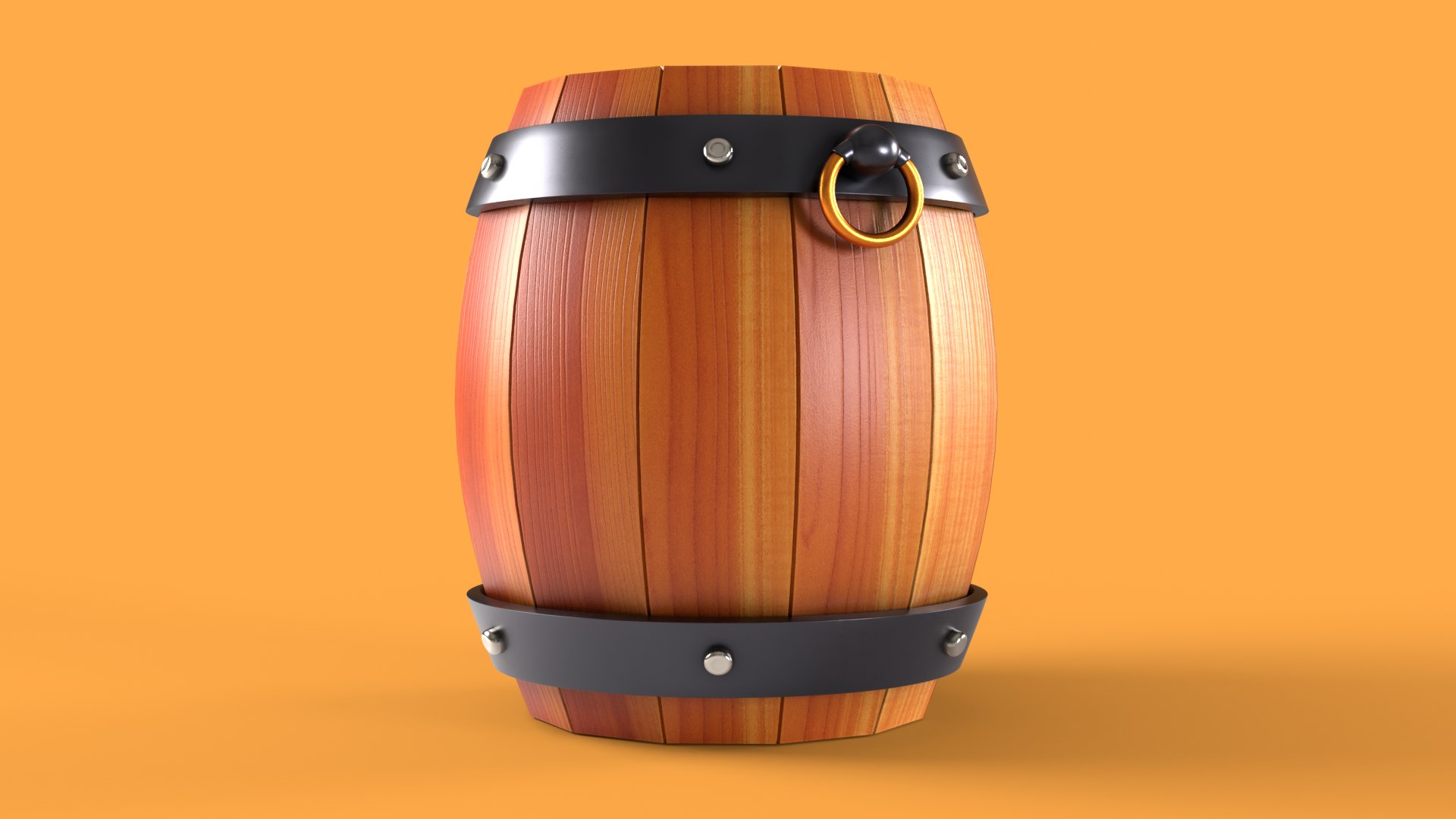 STYLIZED WOODEN BARREL Model - TurboSquid 1825776