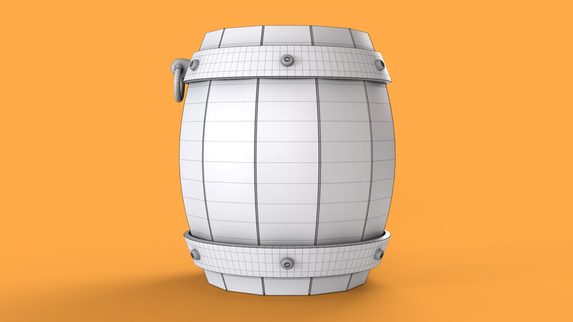 STYLIZED WOODEN BARREL Model - TurboSquid 1825776