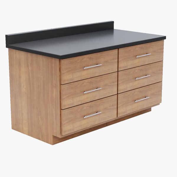 3D Modern Kitchen Counter 2 with End Piece - TurboSquid 1939357