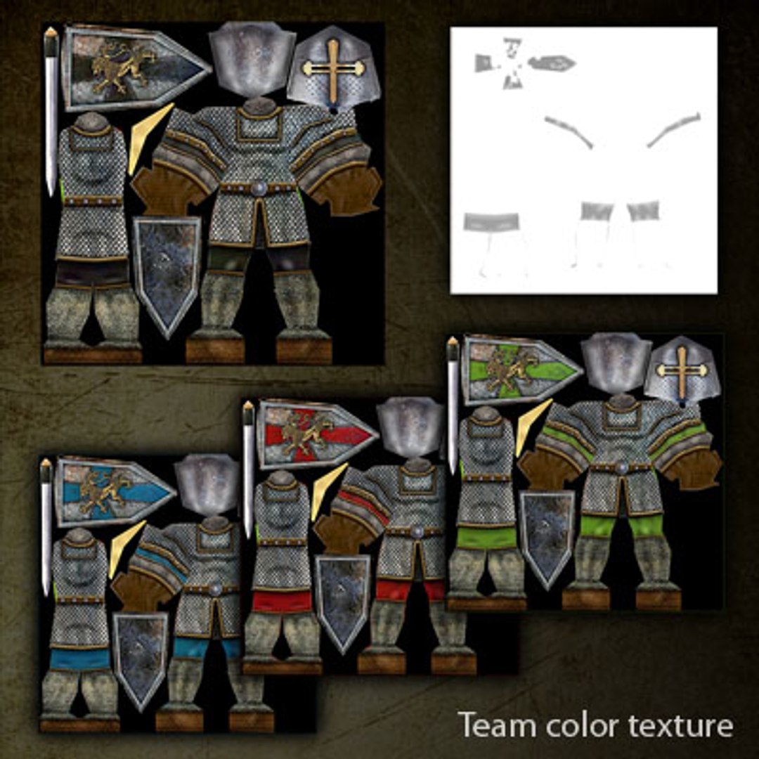 3d Armored Glest Animation Model