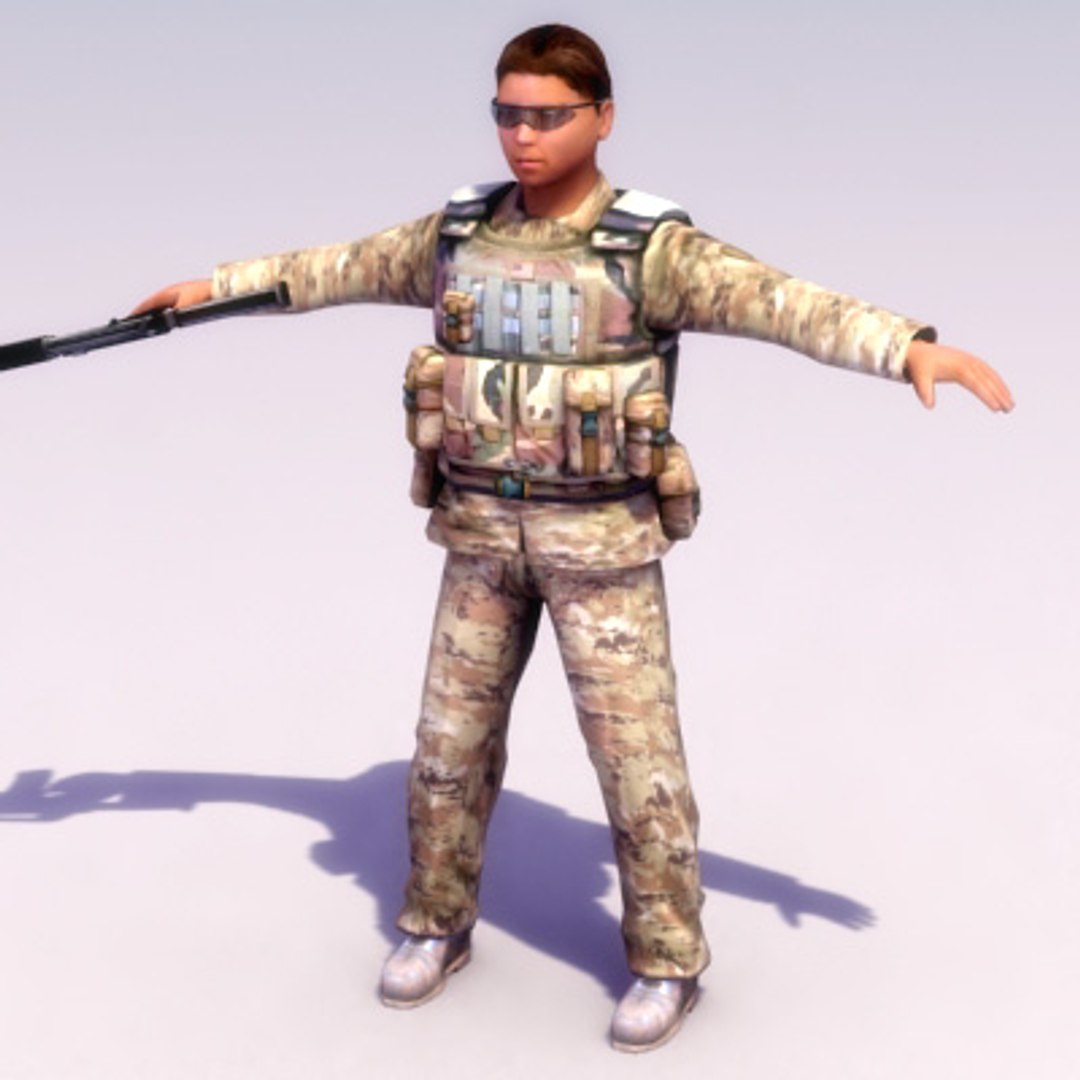 3d Usmc Female Model