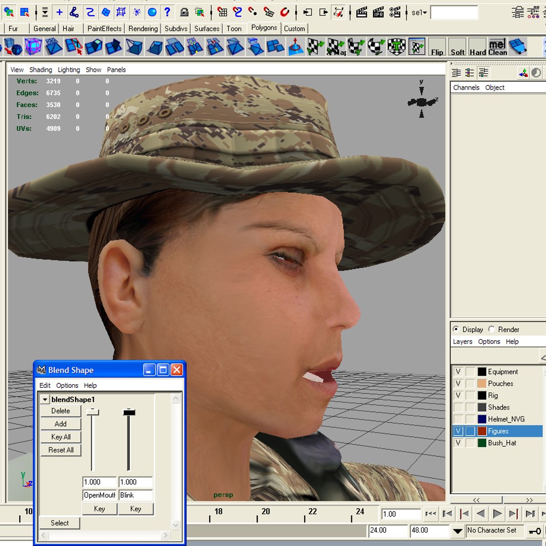 3d usmc female model