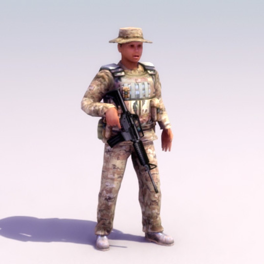 3d Usmc Female Model