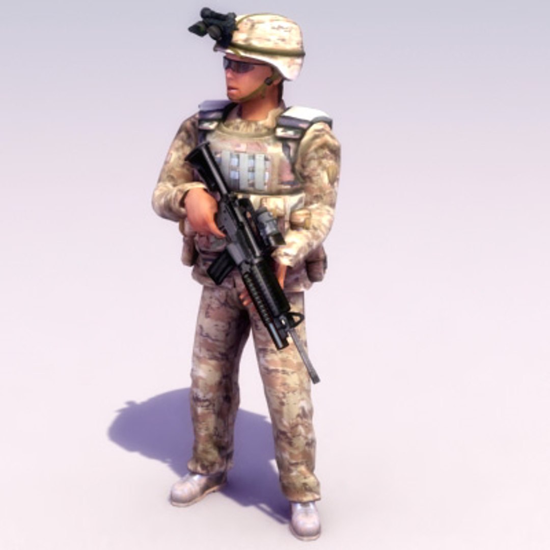 3d Usmc Female Model