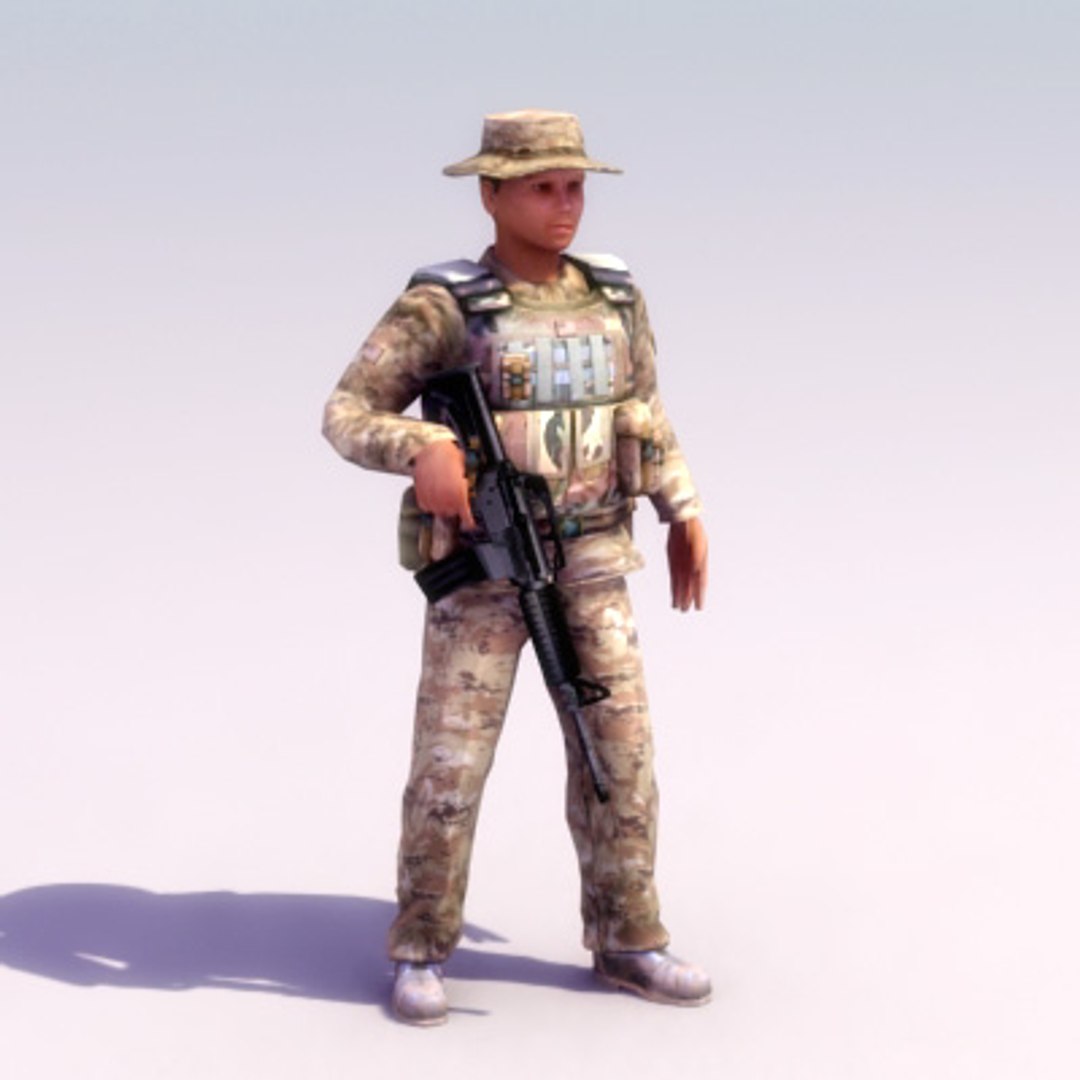 3d Usmc Female Model