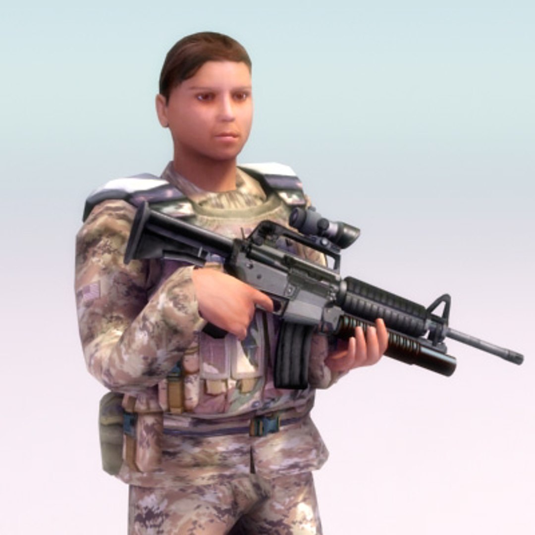 3d Usmc Female Model
