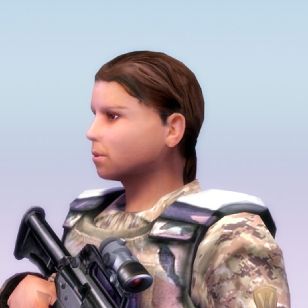 3d Usmc Female Model