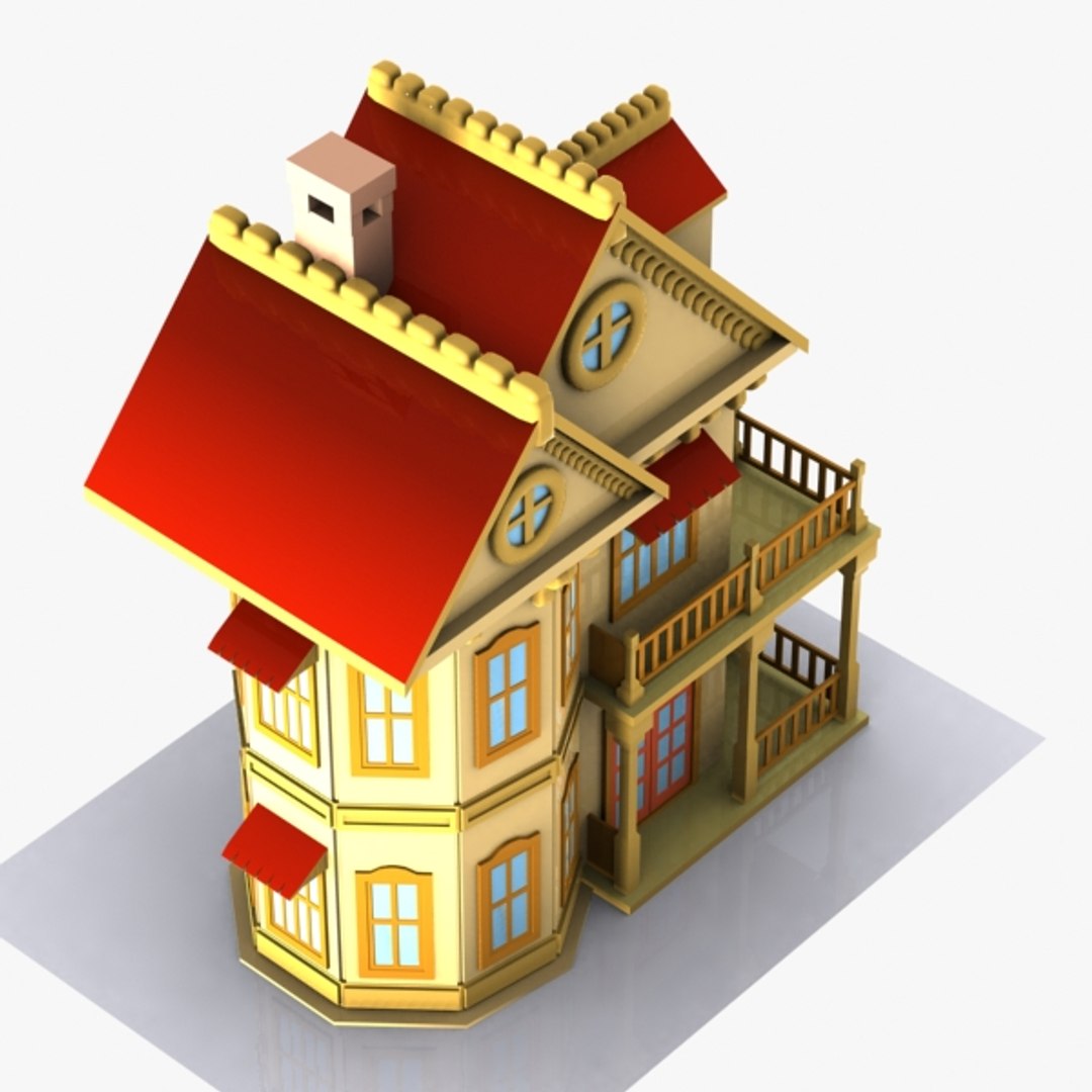 3d Cartoon House Toon