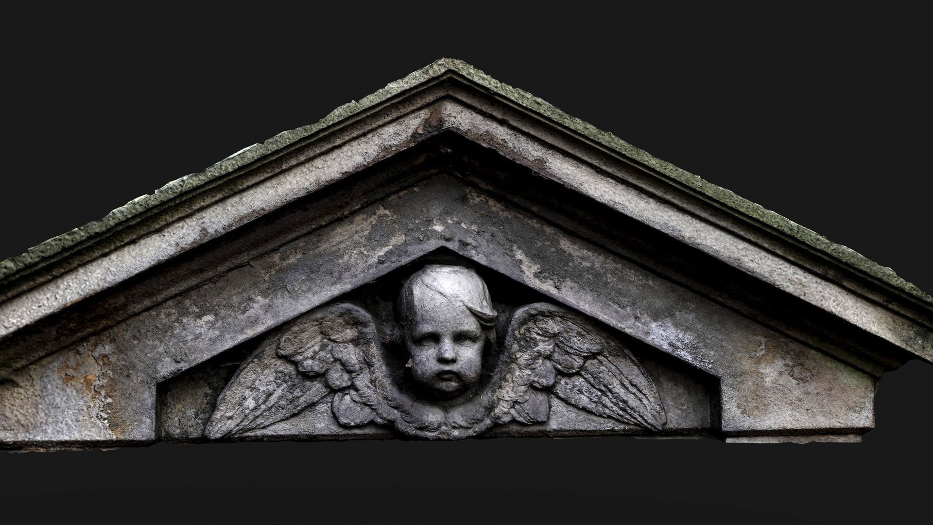 3D Graveyard Monument Damaged Arch Element Photogrammetry Model ...