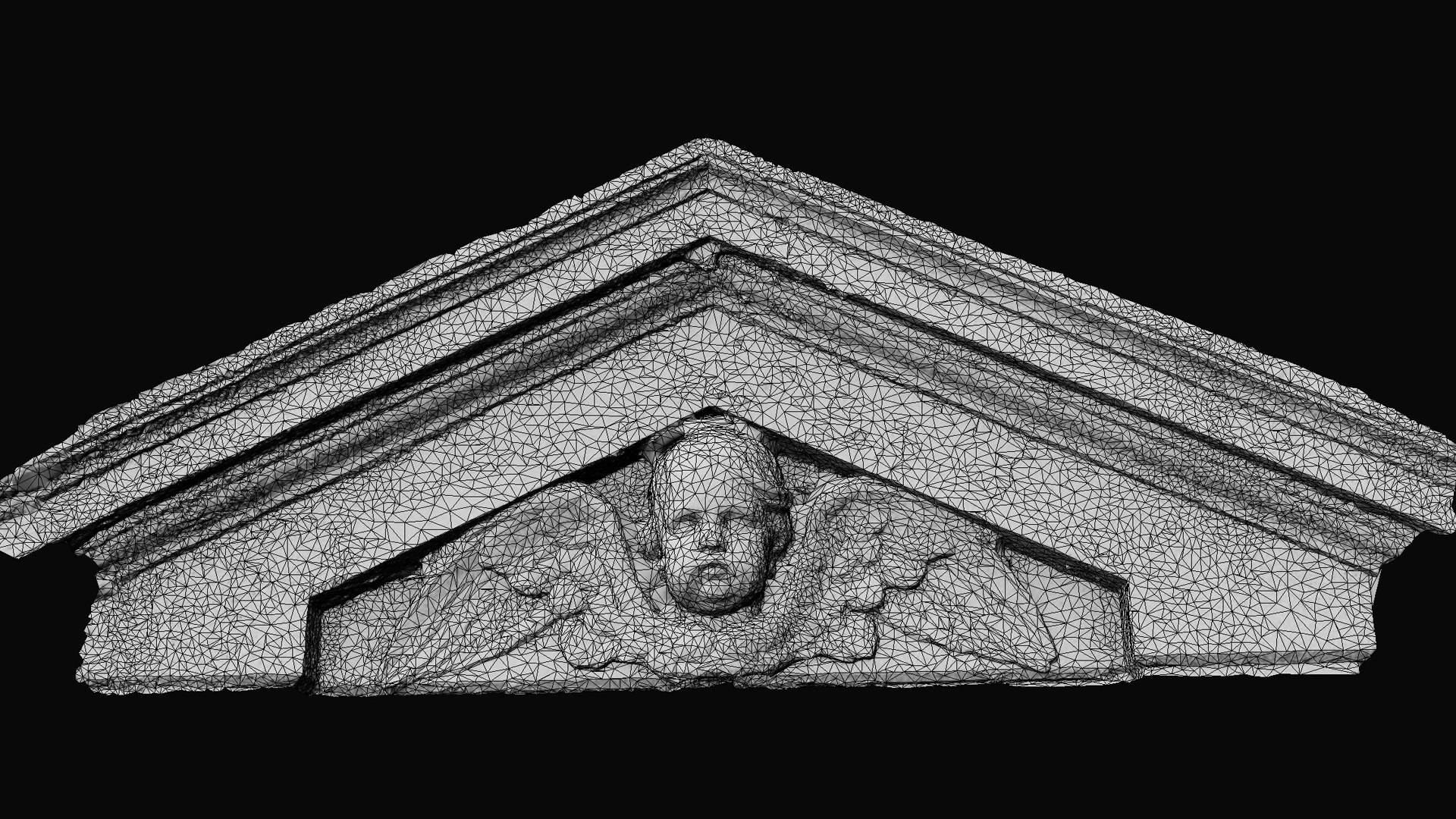 3D Graveyard Monument Damaged Arch Element Photogrammetry Model ...