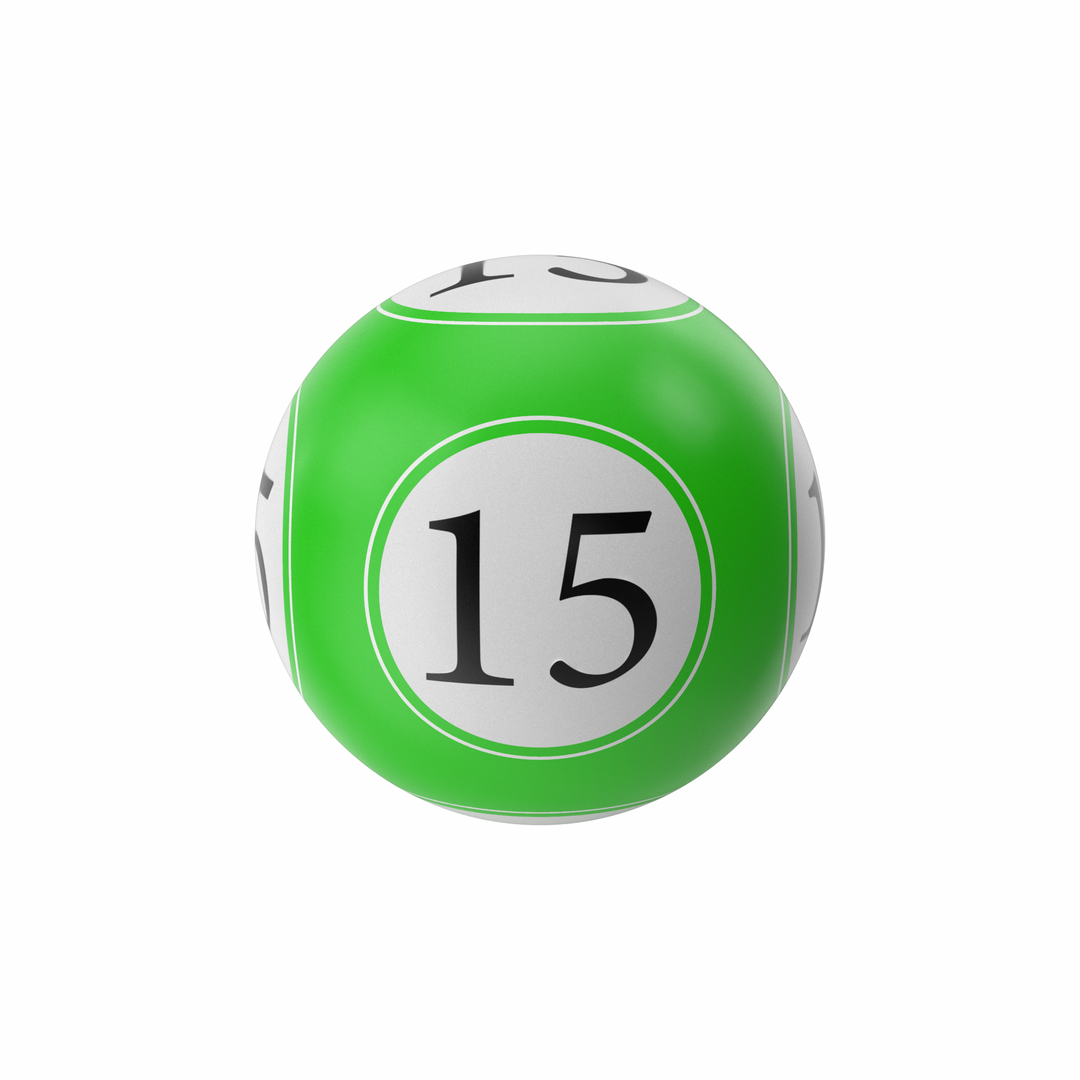 3D Bingo Ball 15 - TurboSquid 2323750
