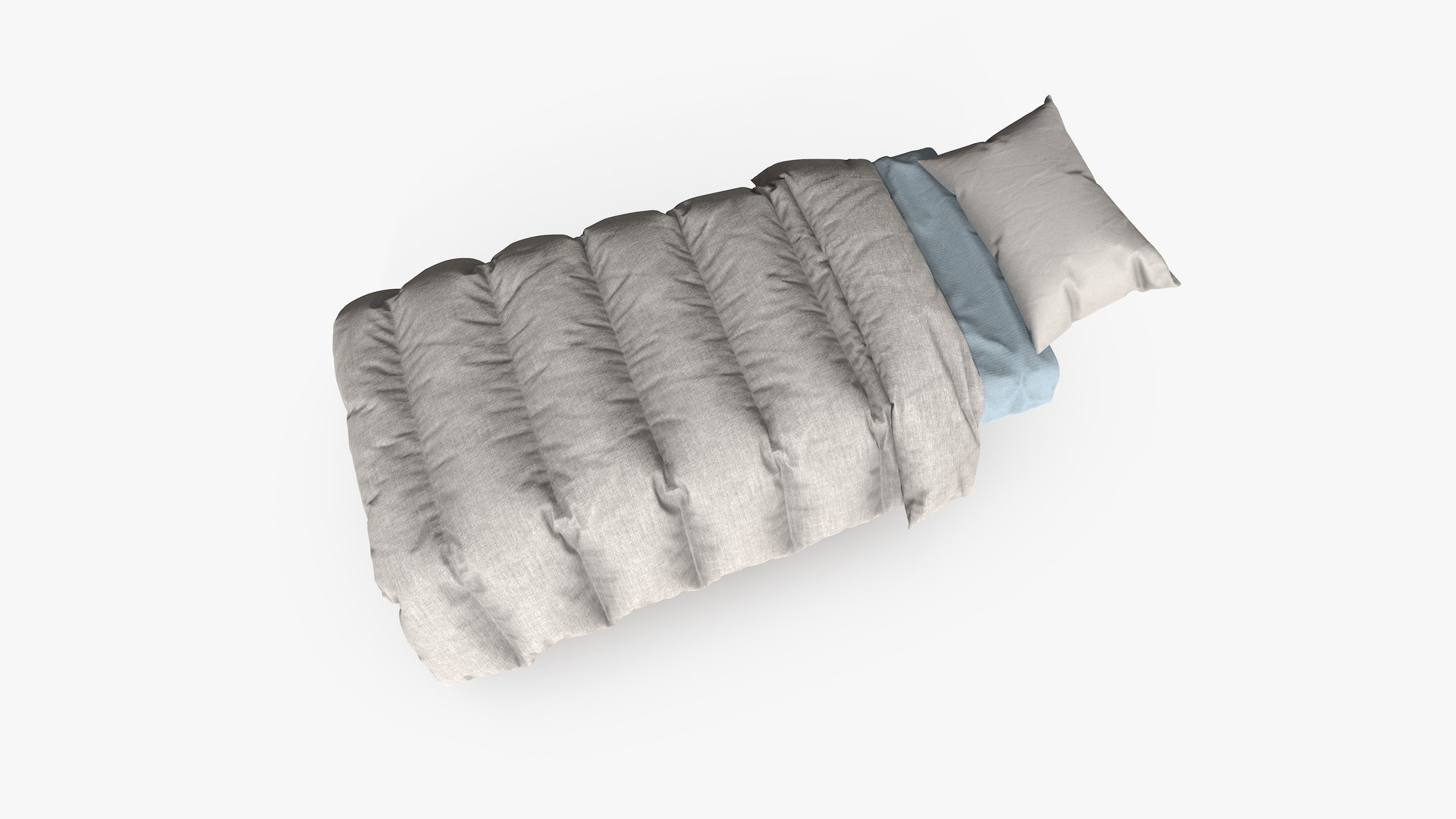 3D Blanked Single Bed - TurboSquid 2319618