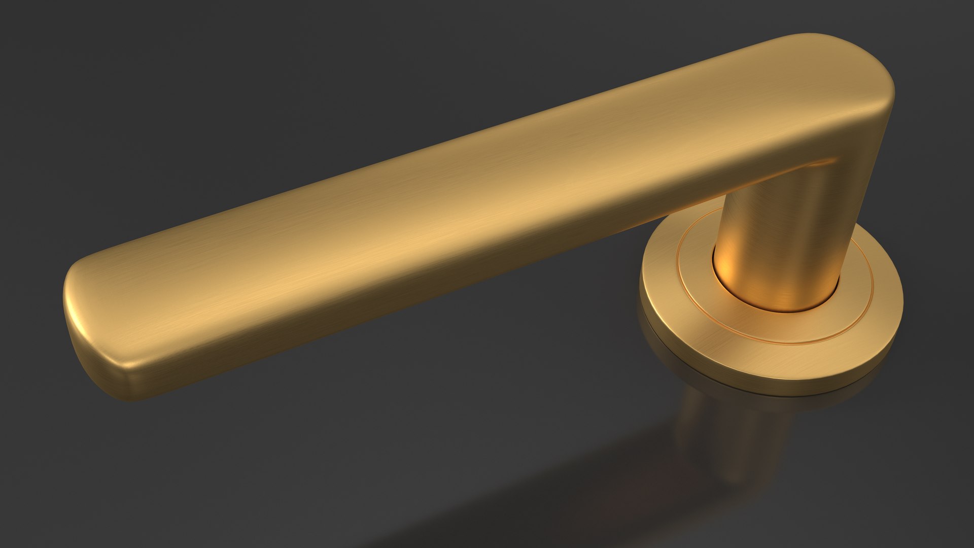 3D Gold Straight Door Handles - TurboSquid 1997580