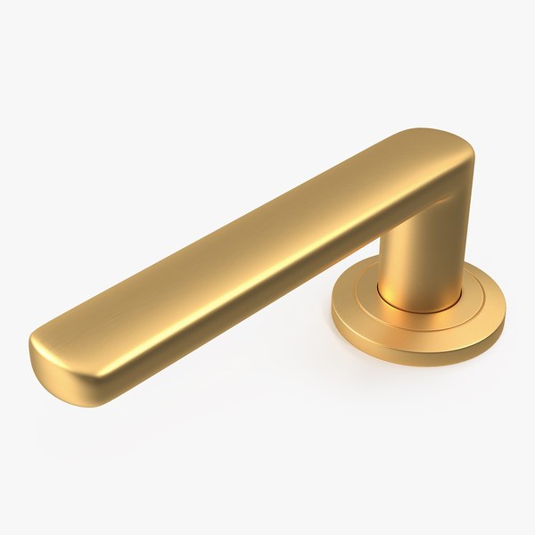 modelo 3d Tiradores de puerta rectos dorados - TurboSquid 1997580