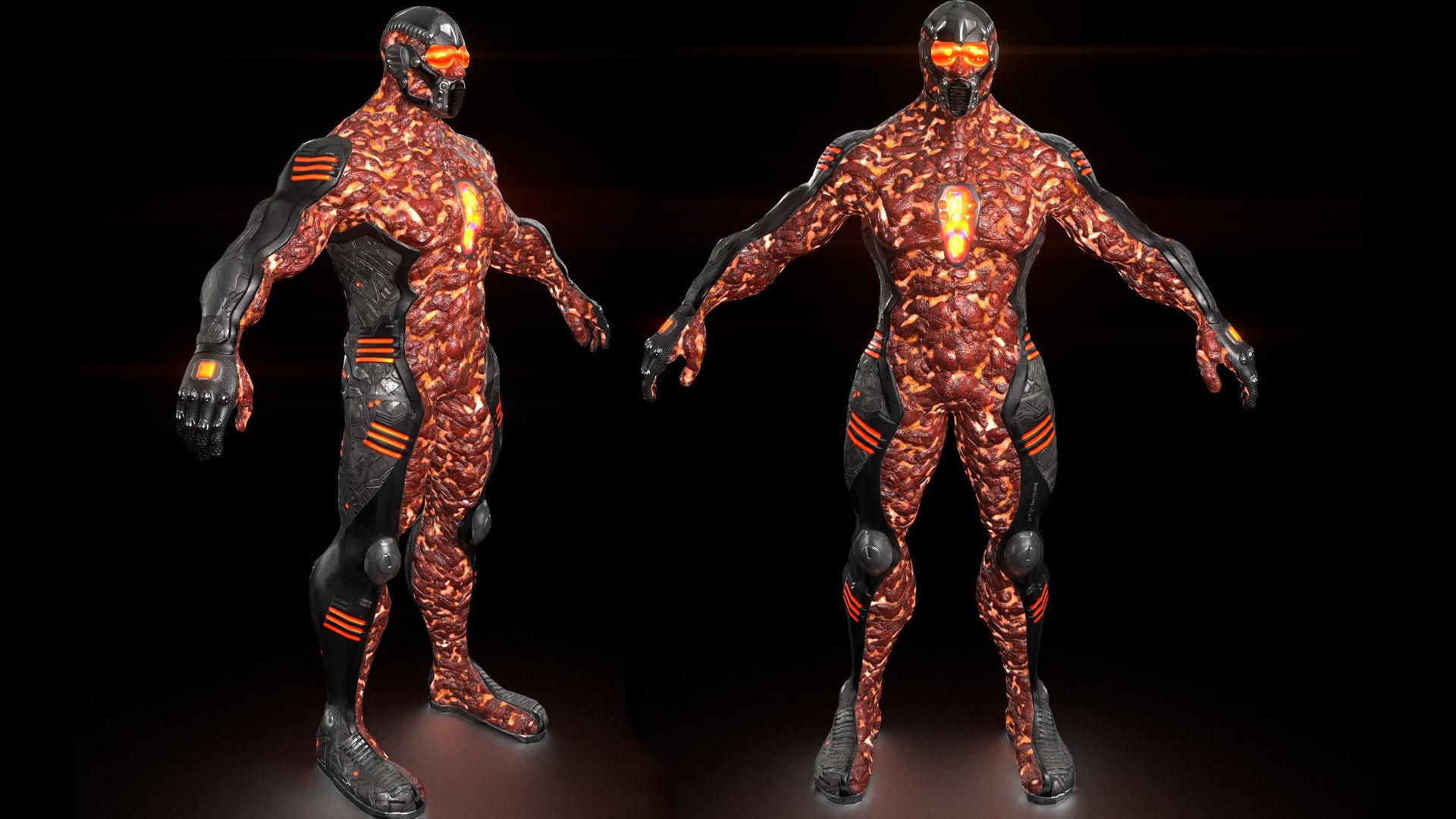 MechOrg Humanoid Cyborg Creature Rigged 3D Character 3D - TurboSquid ...
