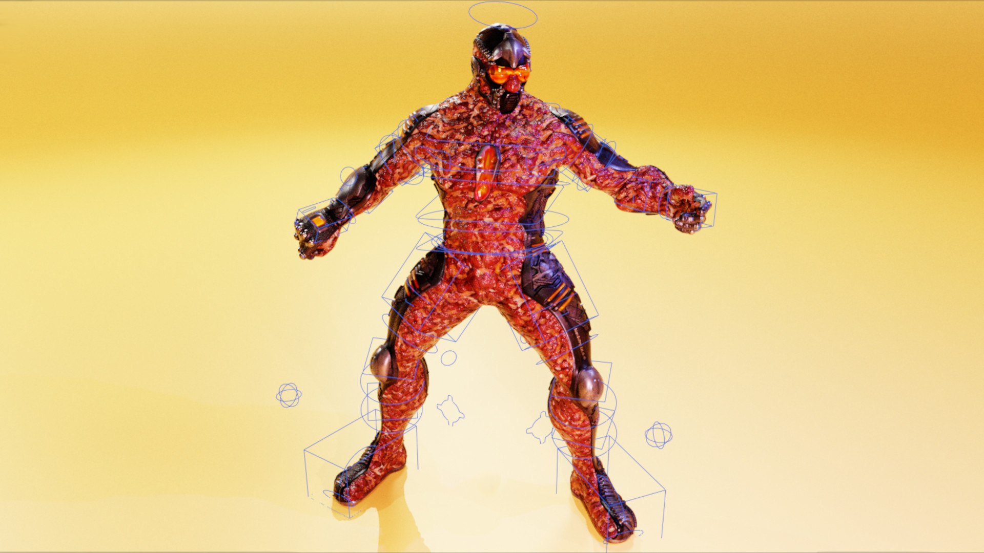 MechOrg Humanoid Cyborg Creature Rigged 3D Character 3D - TurboSquid ...