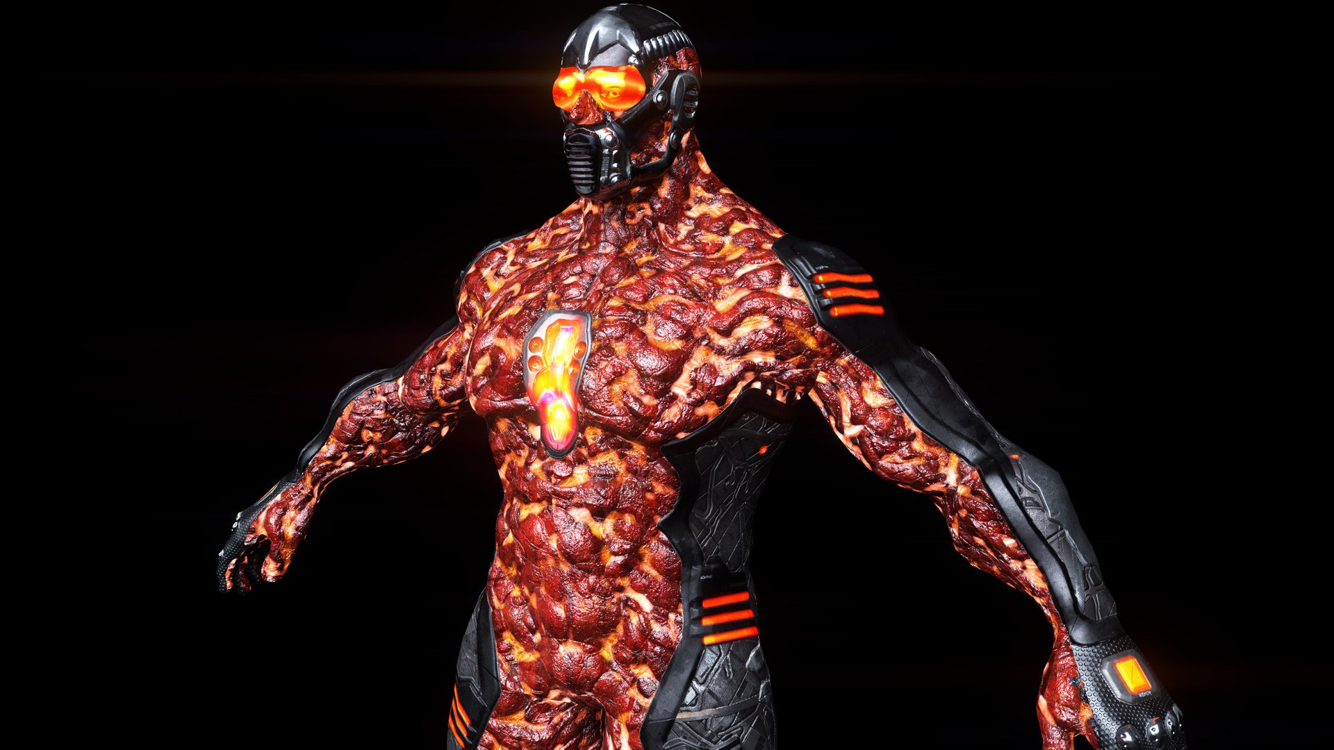 MechOrg Humanoid Cyborg Creature Rigged 3D Character 3D - TurboSquid ...