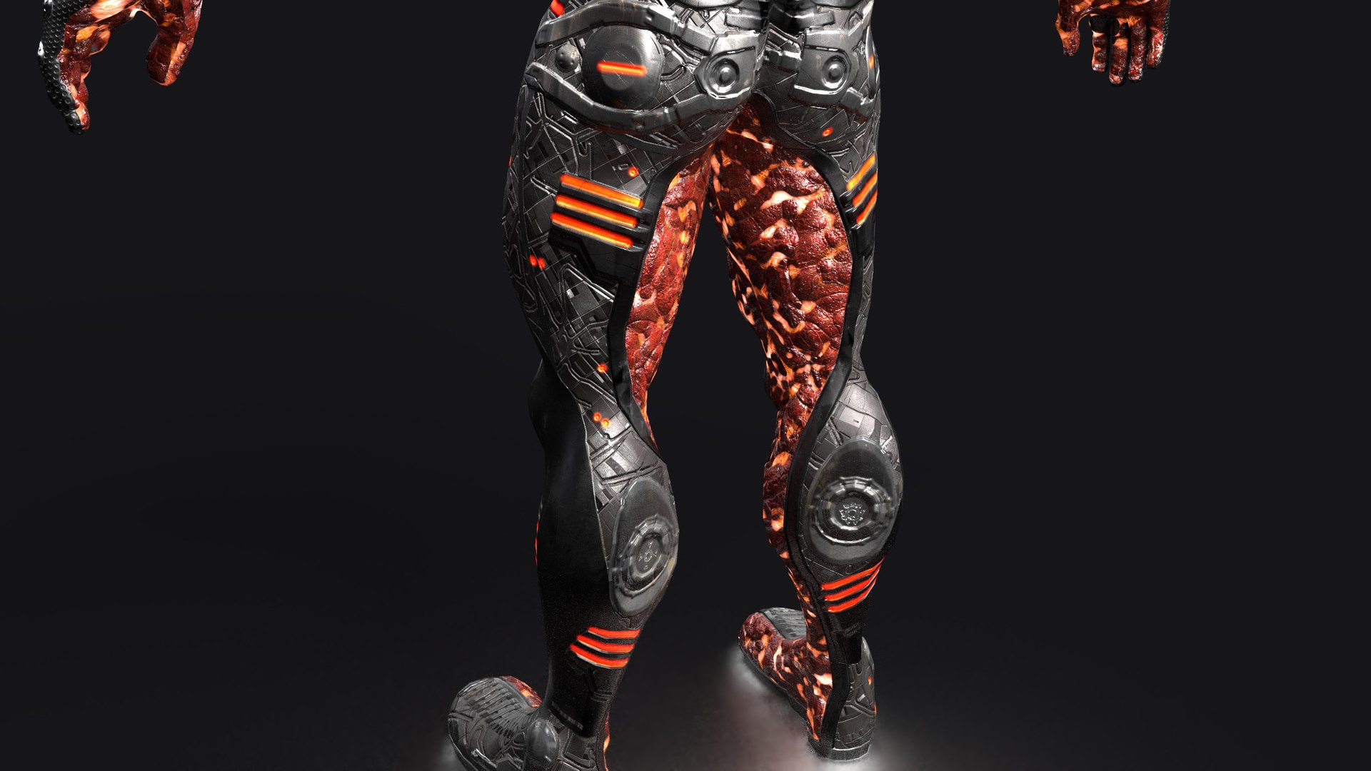 MechOrg Humanoid Cyborg Creature Rigged 3D Character 3D - TurboSquid ...