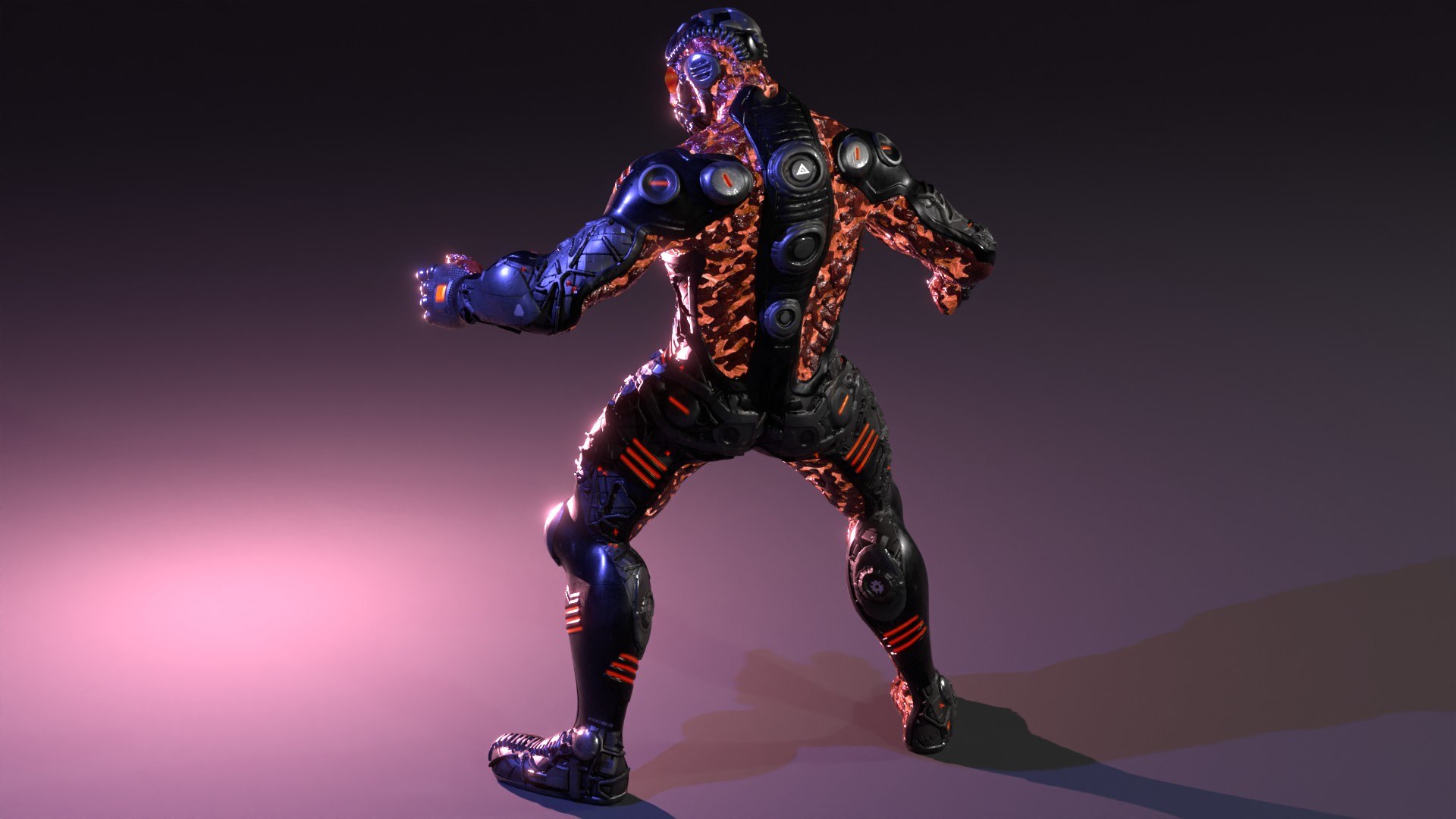 MechOrg Humanoid Cyborg Creature Rigged 3D Character 3D - TurboSquid ...