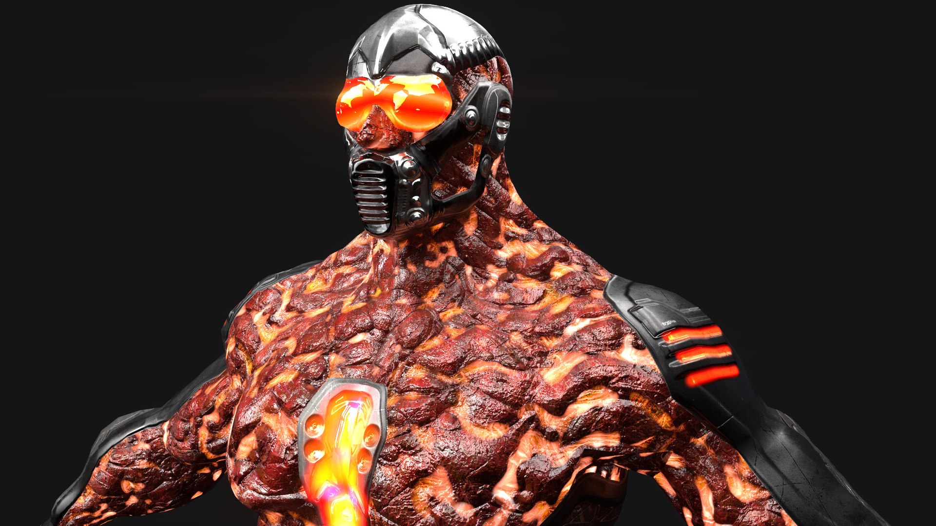 MechOrg Humanoid Cyborg Creature Rigged 3D Character 3D - TurboSquid ...