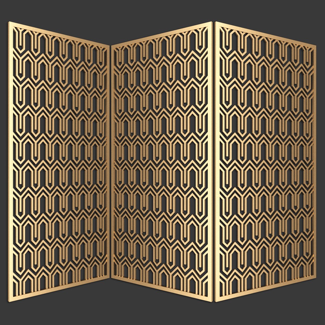 3D decorative partitions model - TurboSquid 1501890