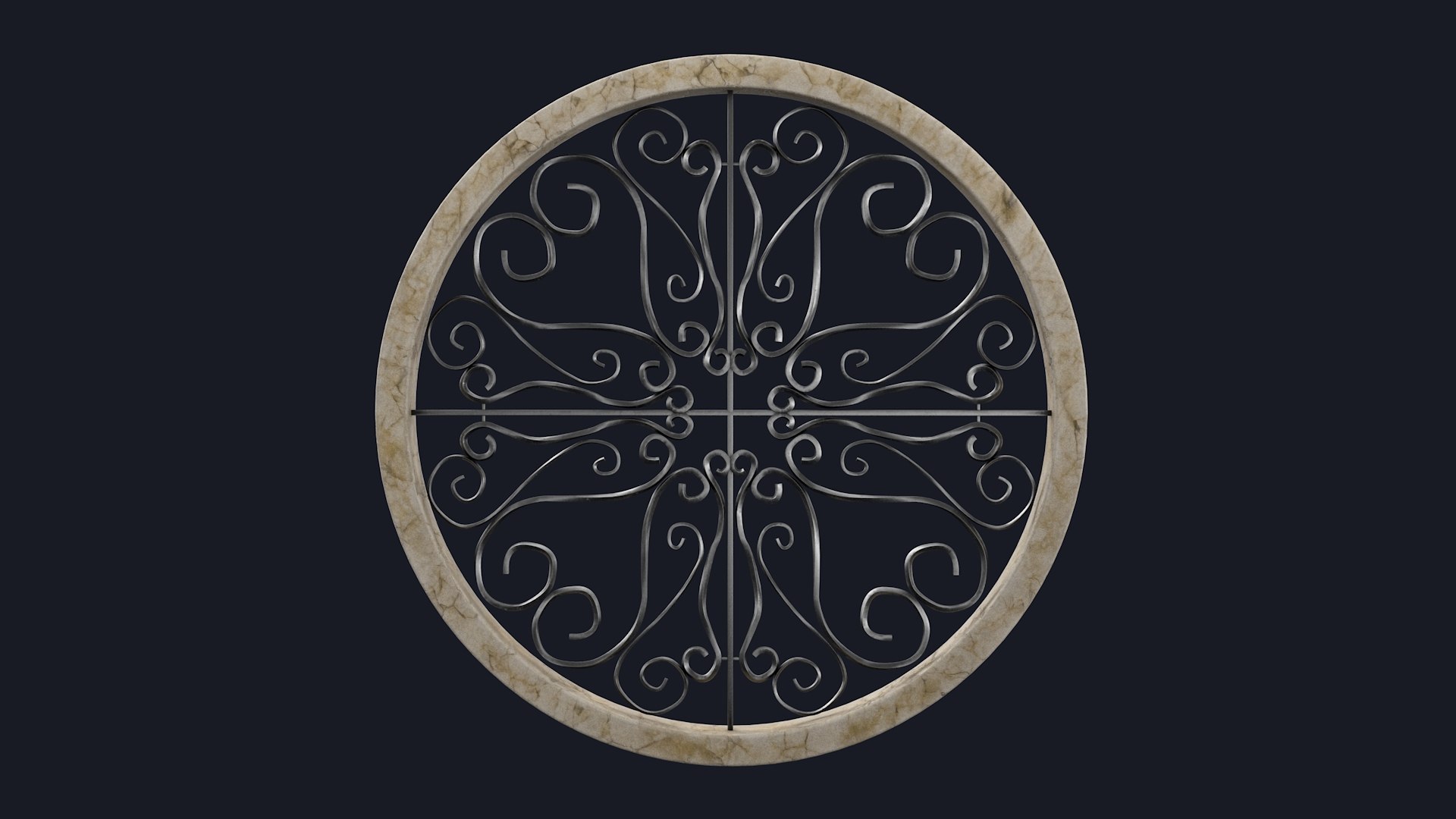 3D Round Window Element - TurboSquid 1874210