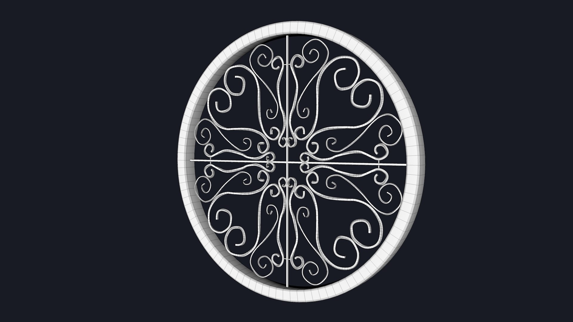 3D Round Window Element - TurboSquid 1874210