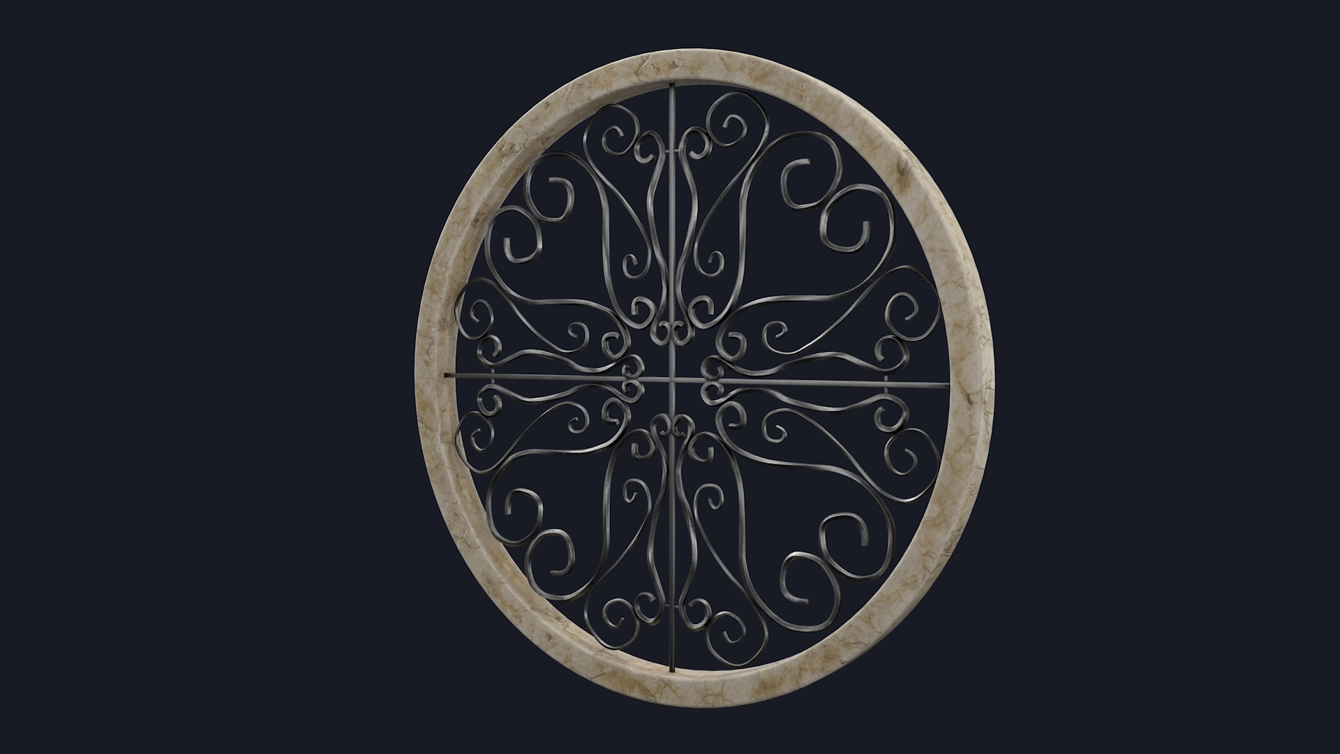 3D Round Window Element - TurboSquid 1874210