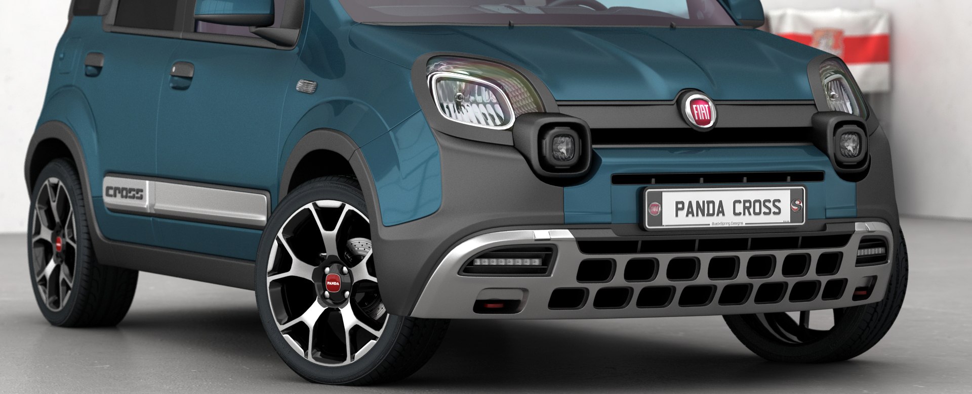 3D fiat panda cross model - TurboSquid 1676931
