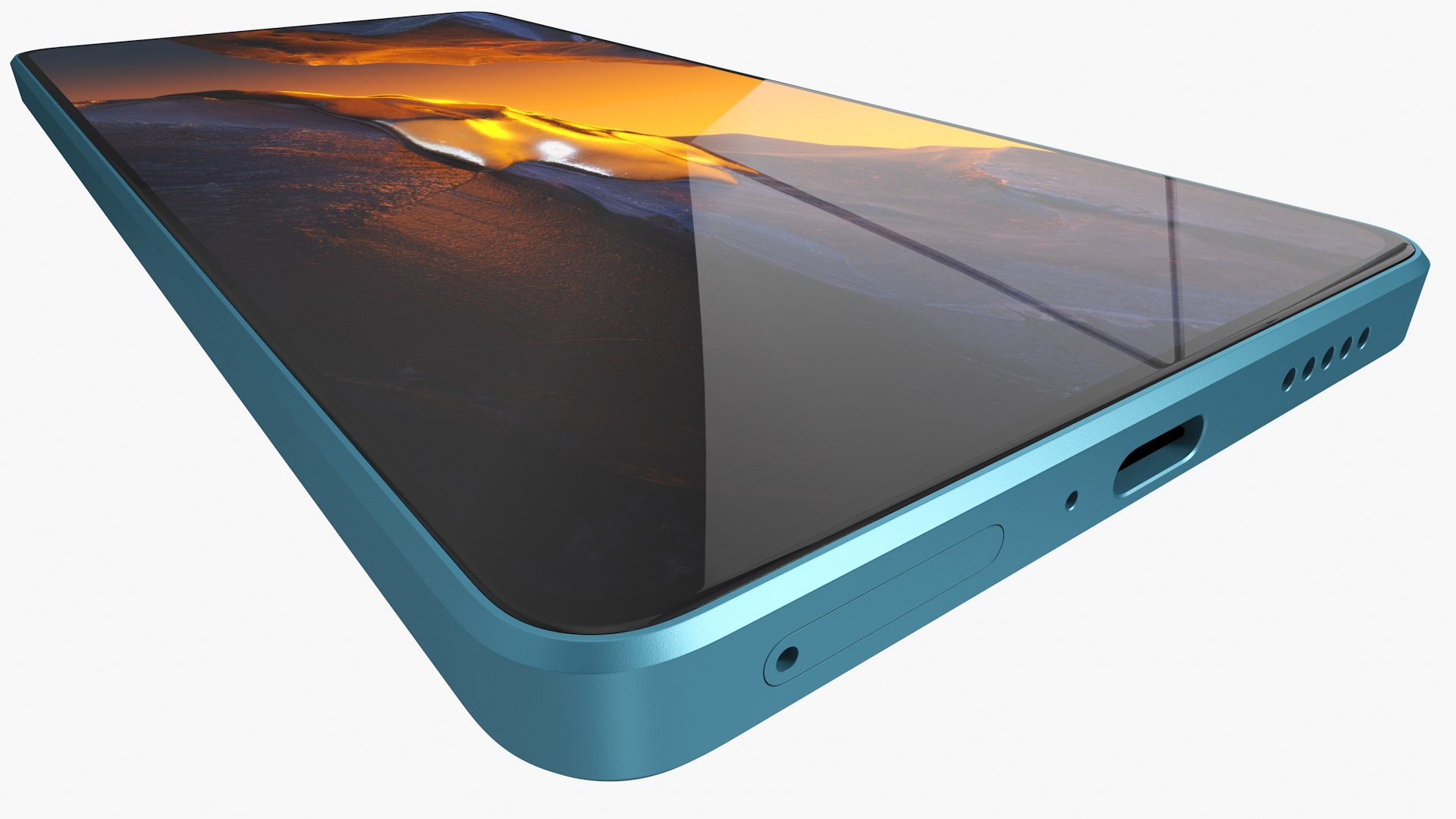 3D Xiaomi Poco F5 Blue Model - TurboSquid 2069450