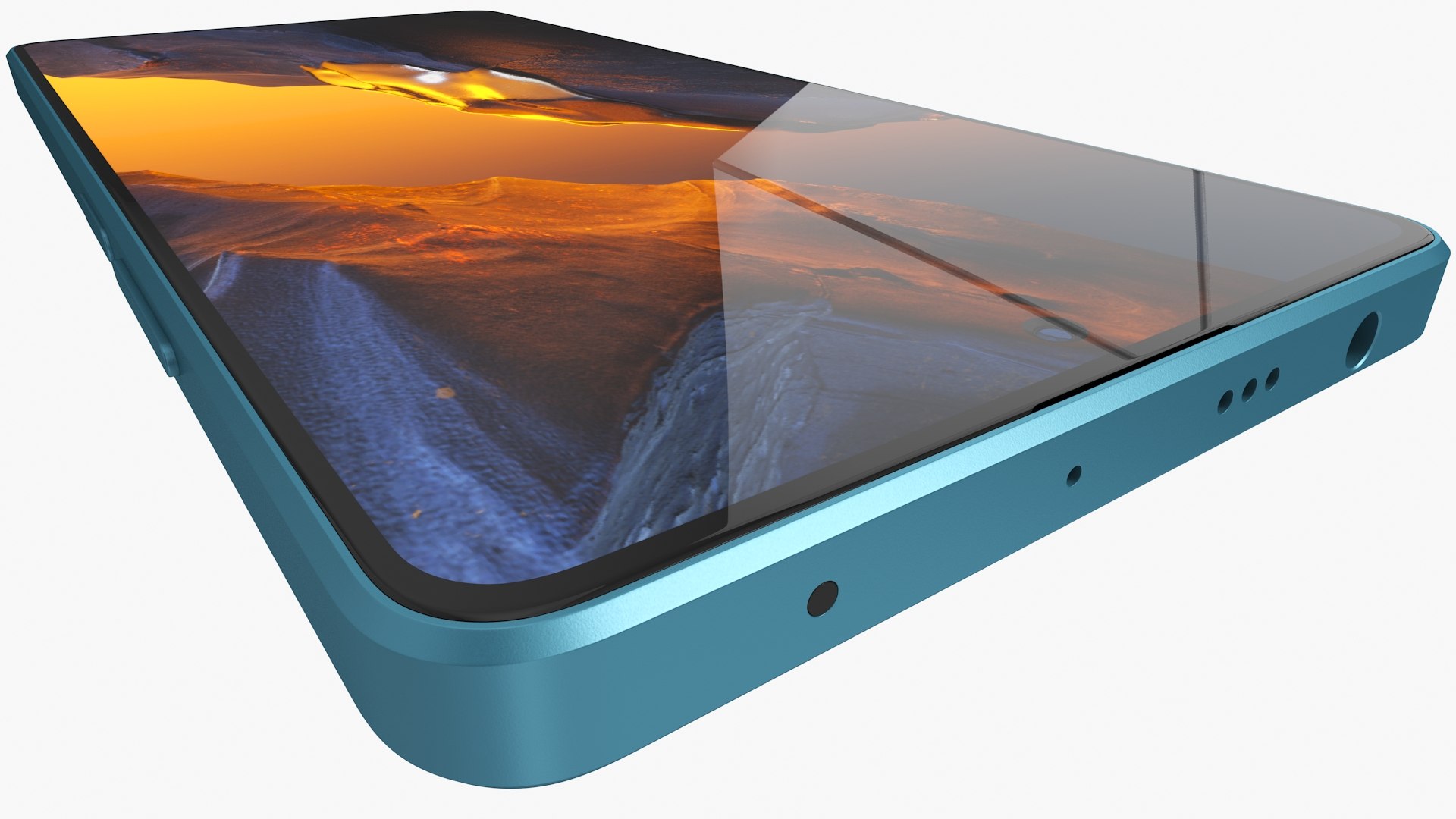 3D Xiaomi Poco F5 Blue Model - TurboSquid 2069450