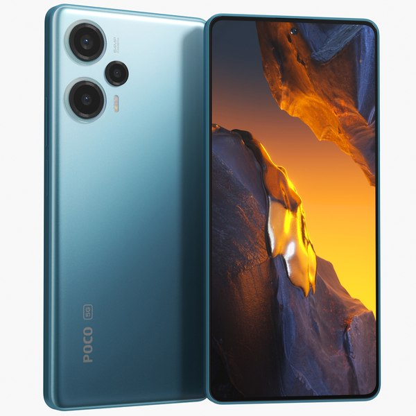 modelo 3d Xiaomi Poco F5 Azul - TurboSquid 2069450