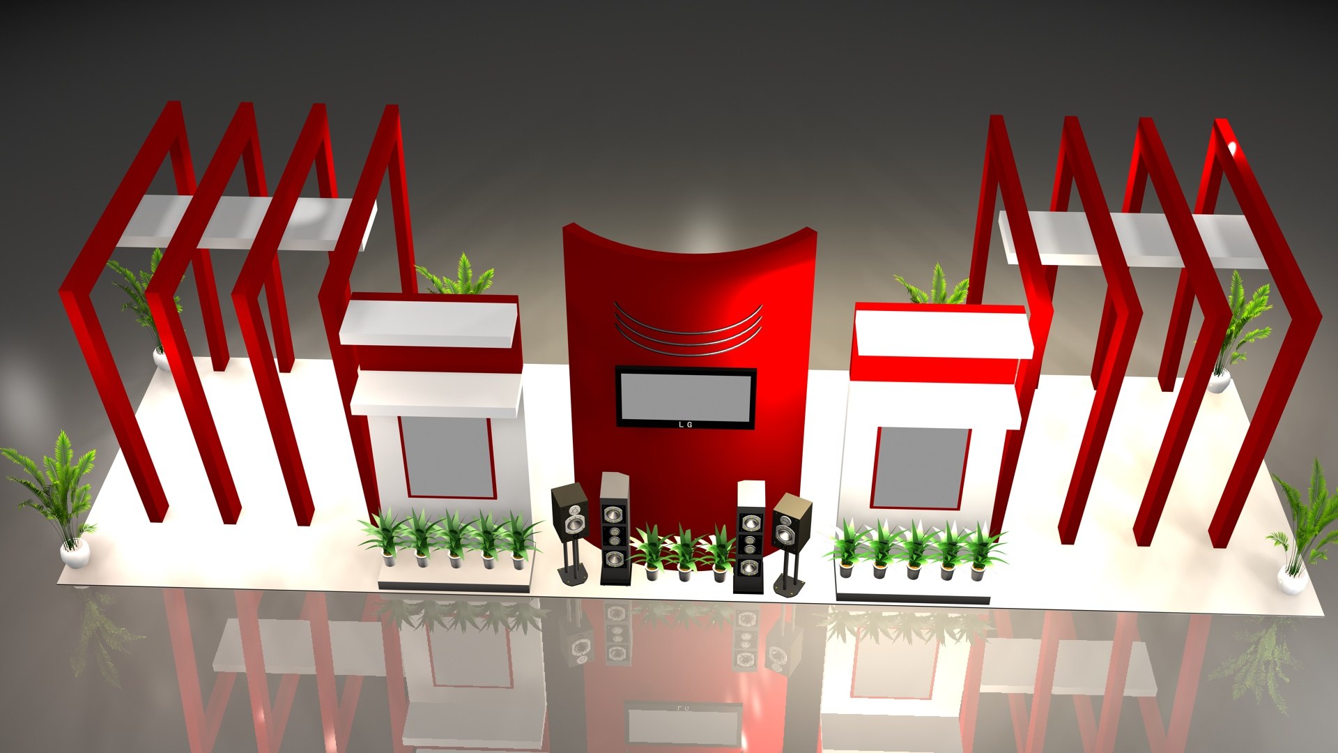 4 Side Open Stand 3D Model - TurboSquid 1991053