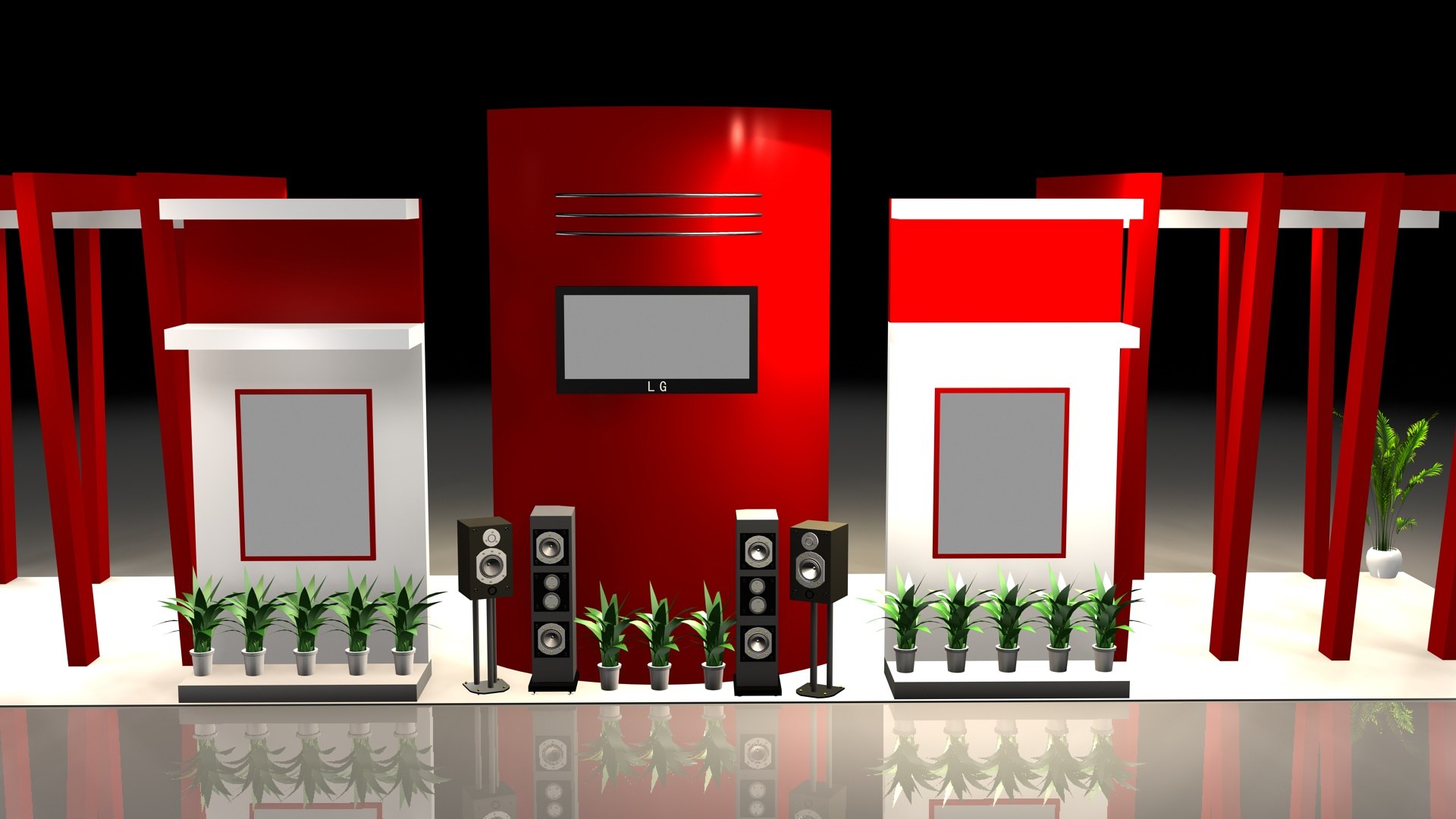 4 Side Open Stand 3D Model - TurboSquid 1991053