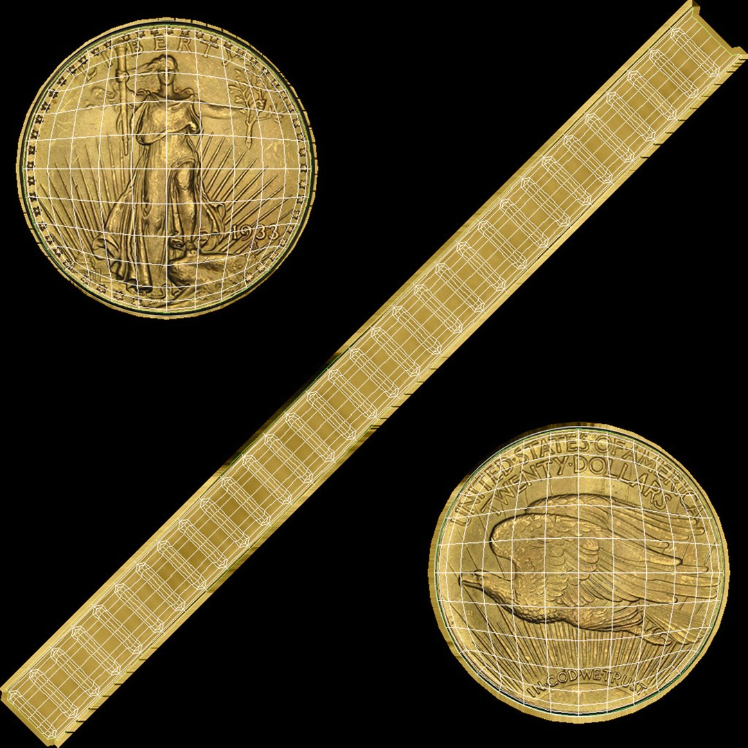 Trend Arrow Coin 3d Model