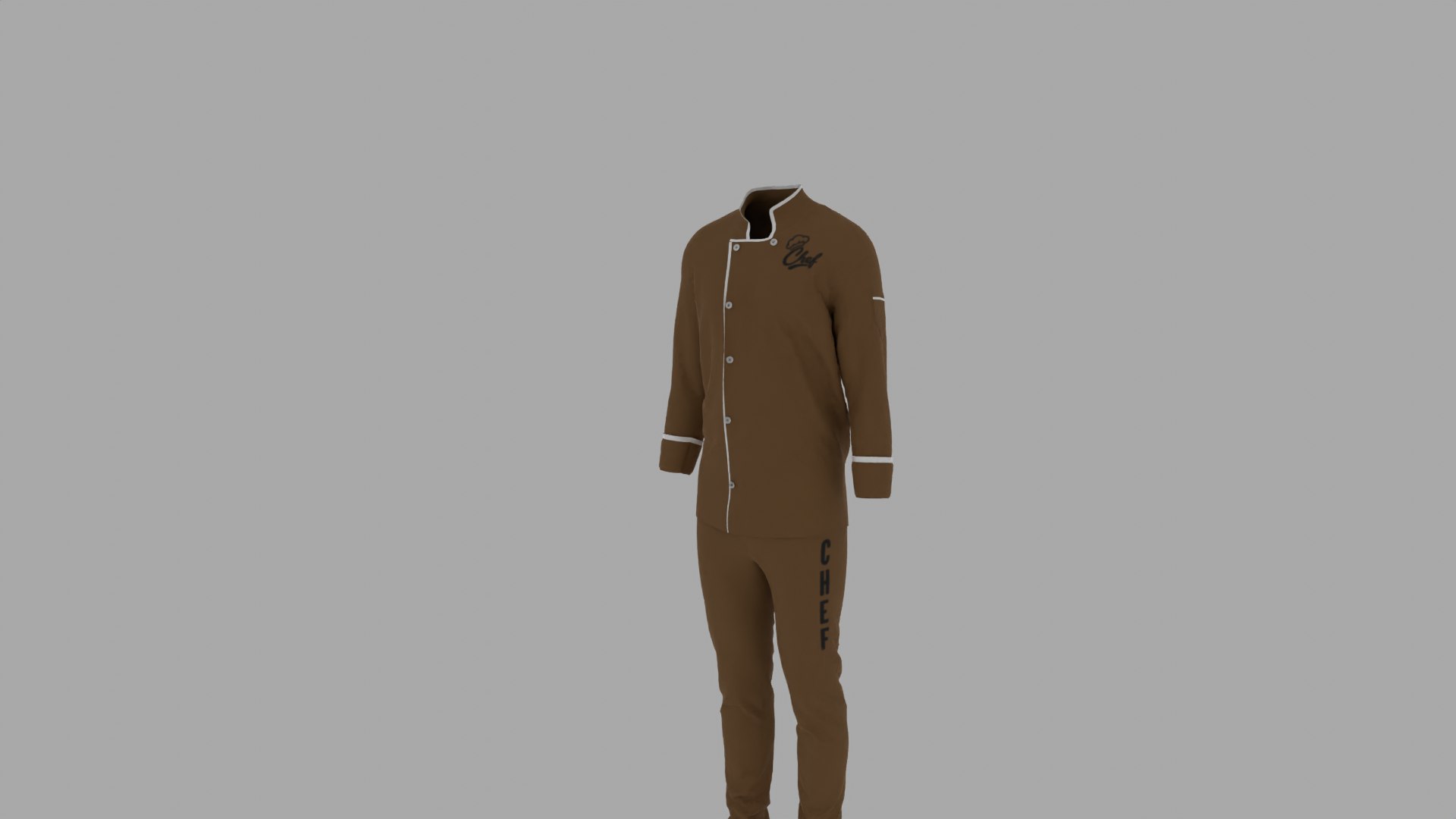 Chef Uniform Model - TurboSquid 1973071