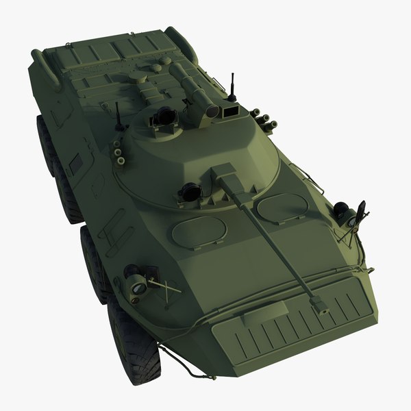 military carrier btr-80 3d model