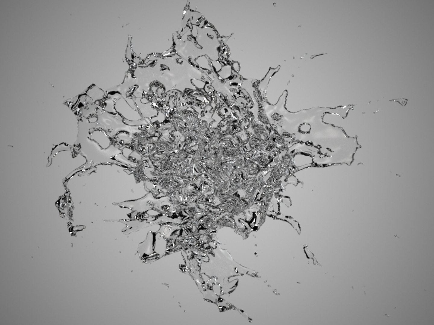 3d Model Abstract Liquid