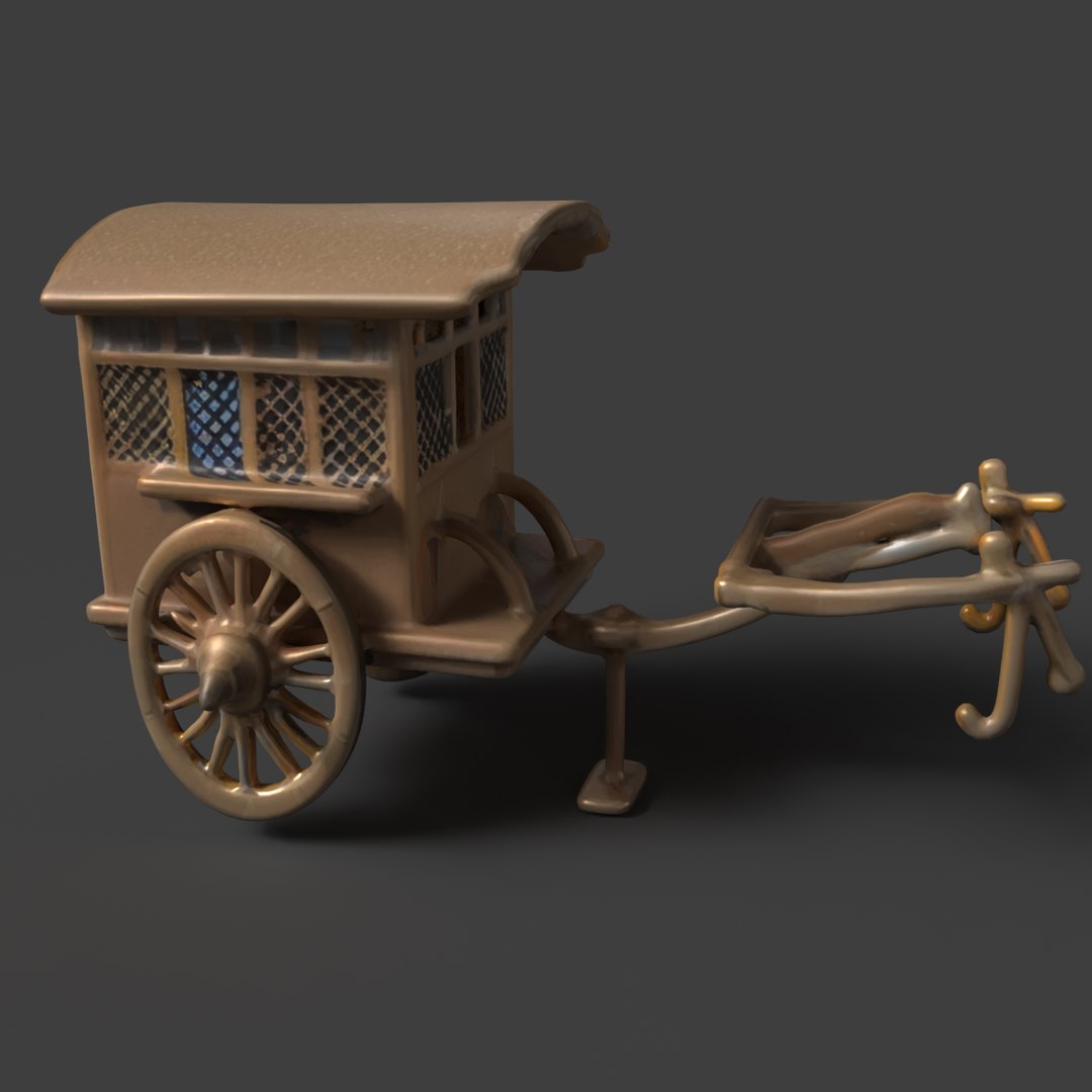3D Chinese Ancient Carriage Figure - TurboSquid 2315448