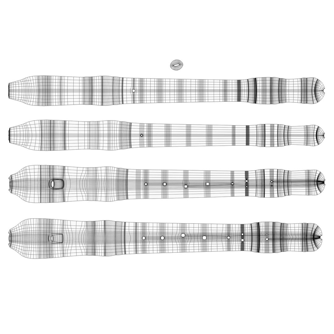 Flute Musical Instrument 3D Model - TurboSquid 1343045