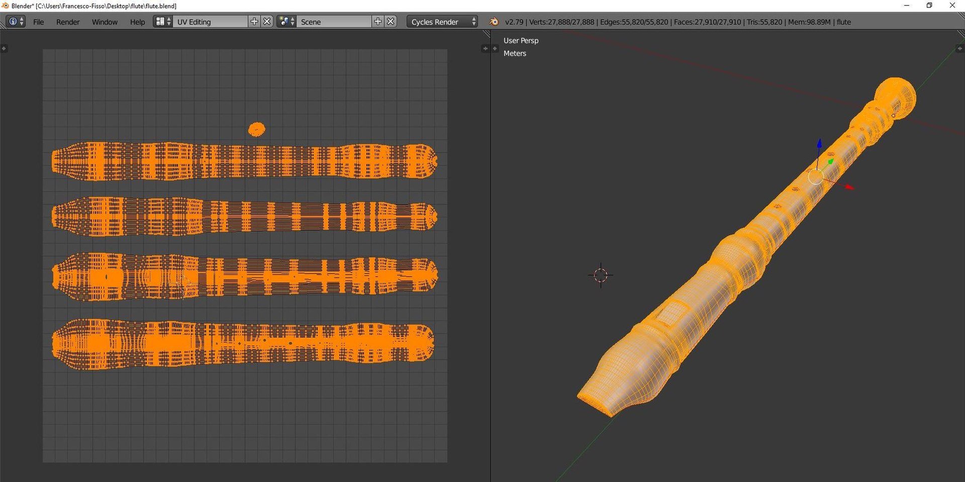 Flute Musical Instrument 3D Model - TurboSquid 1343045