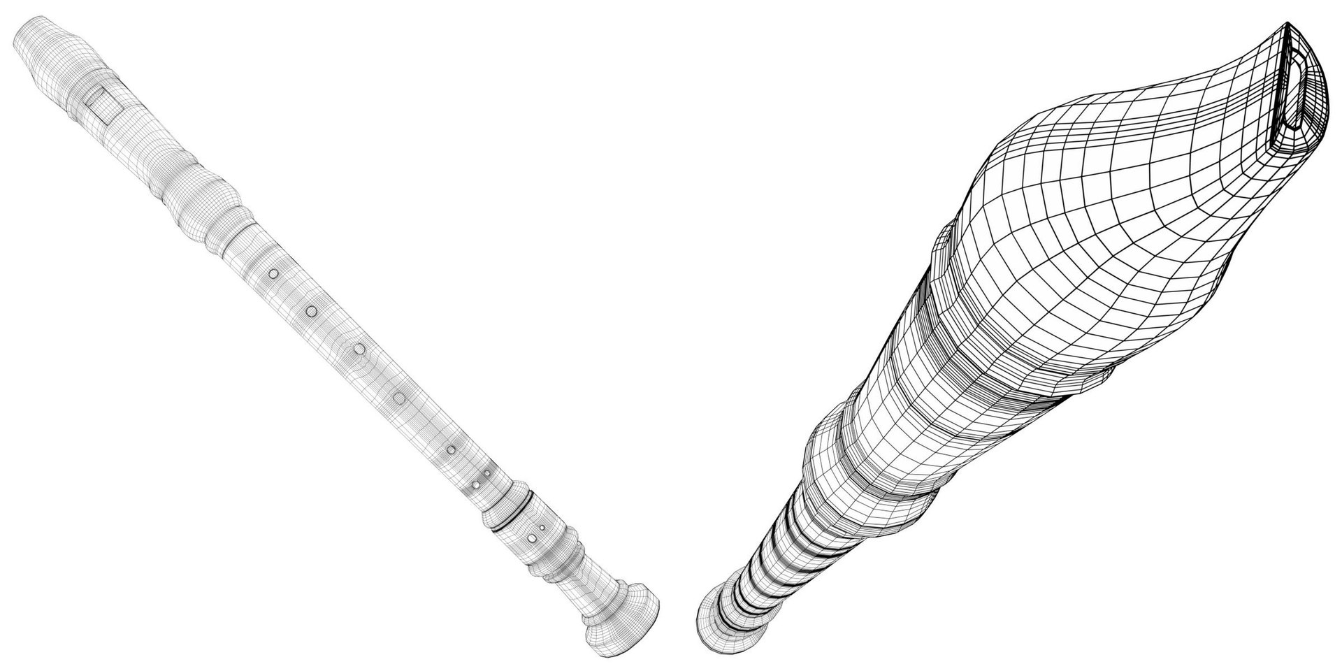 Flute Musical Instrument 3D Model - TurboSquid 1343045