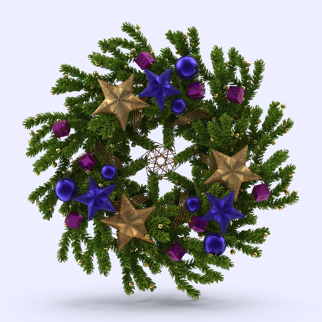 Christmas Wreath 3d Model
