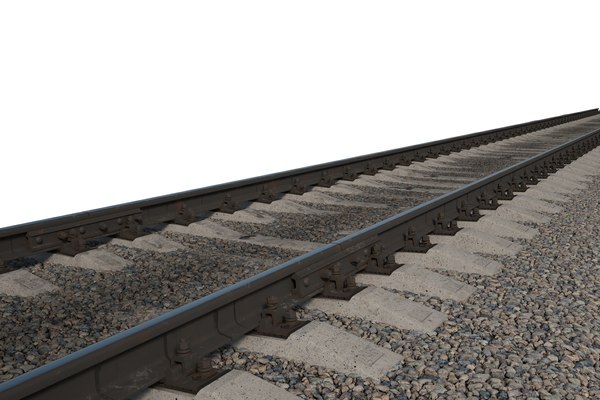 Railway 25m p65 rails 3D model - TurboSquid 1614786